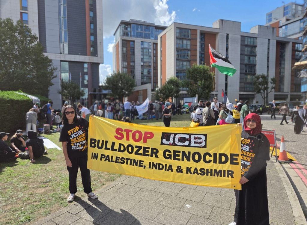 Stop Bulldozer Genocide: campaigners target JCB as part of mass ...